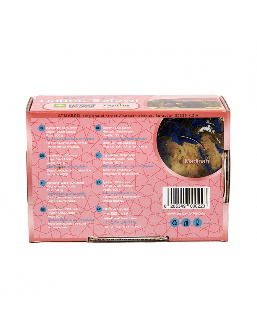 Dattes Safawi d’Arabie Saoudite - 500g - Tayiba