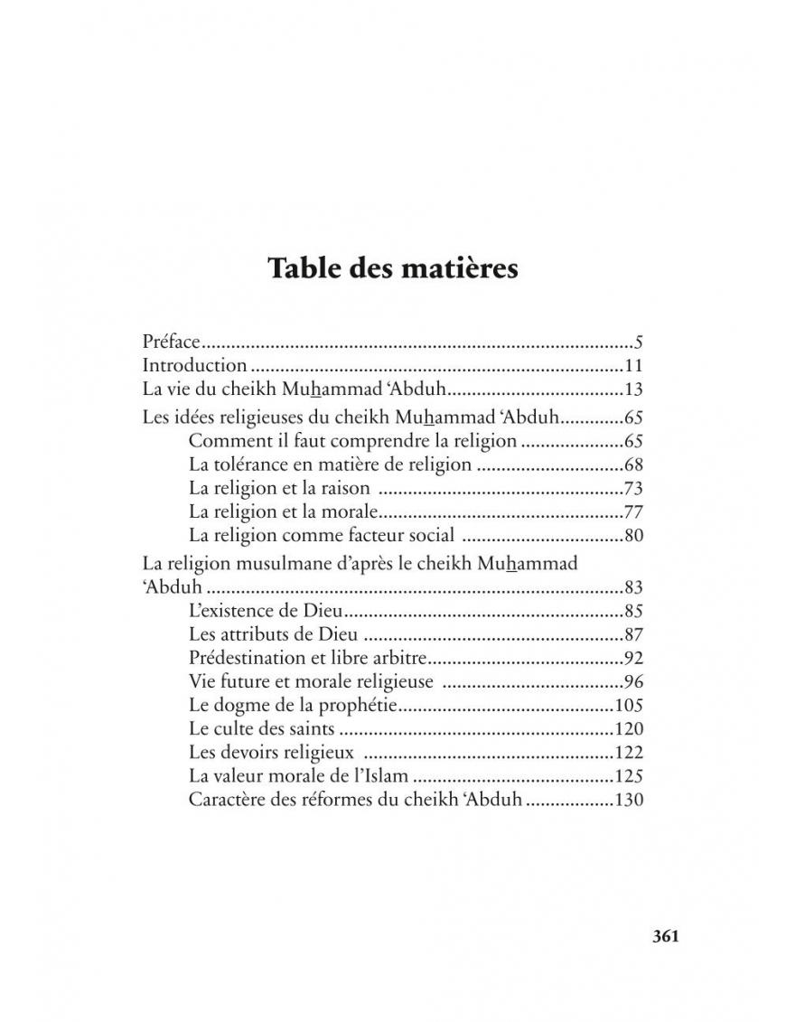 Risâlat al-tawhîd : exposé de la religion musulmane - Muhammad 'Abduh ...