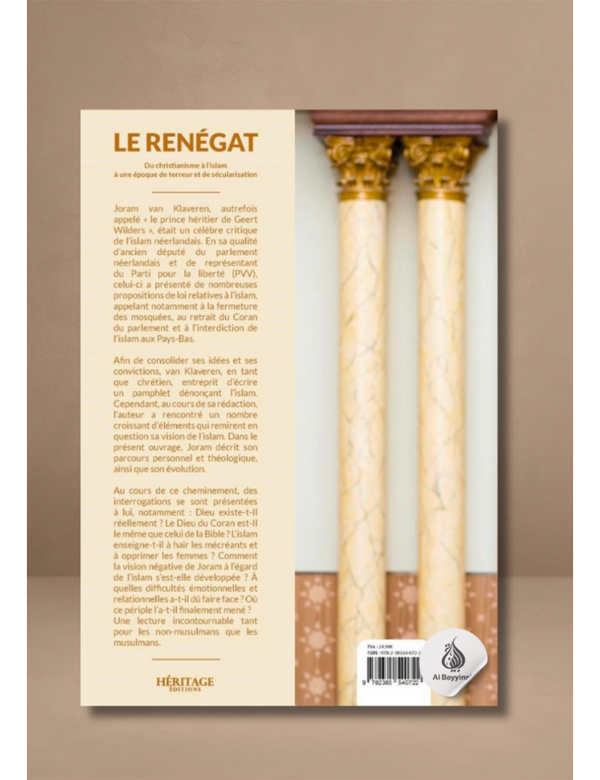 Le renégat | Du christianisme à l’islam| Livre des éditions Héritage