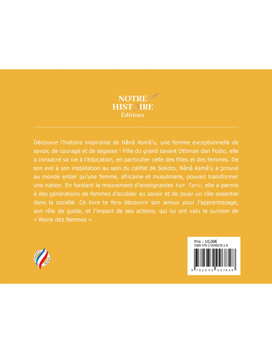 Nana Asma'u | Livre biographique des éditions Notre Histoire
