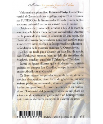 Fâtima Al-Fihriya et l'université Al-Qaraouiyyîn | Éditions Iqra