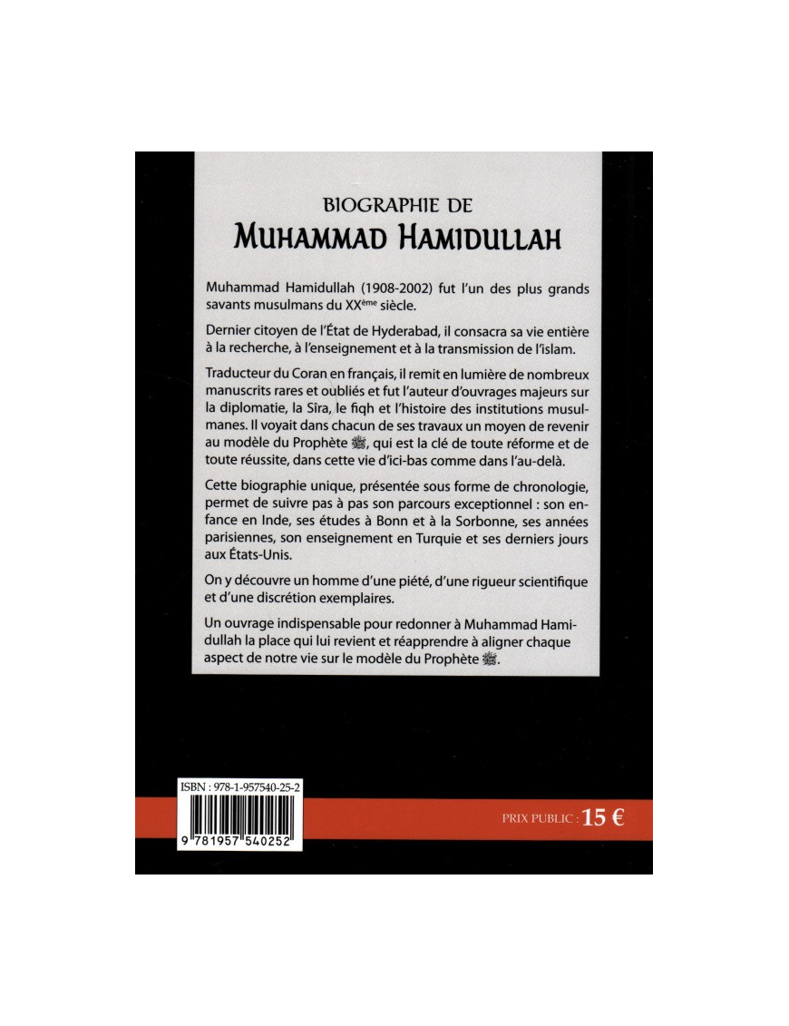 Biographie de Muhammad Hamidullah - Al Bidar